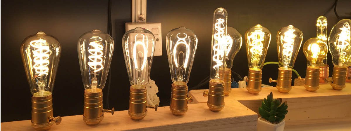 LED Curved Filaments Light Bulbs | LED Edison Bulb - Nostalgicbulbs.com
