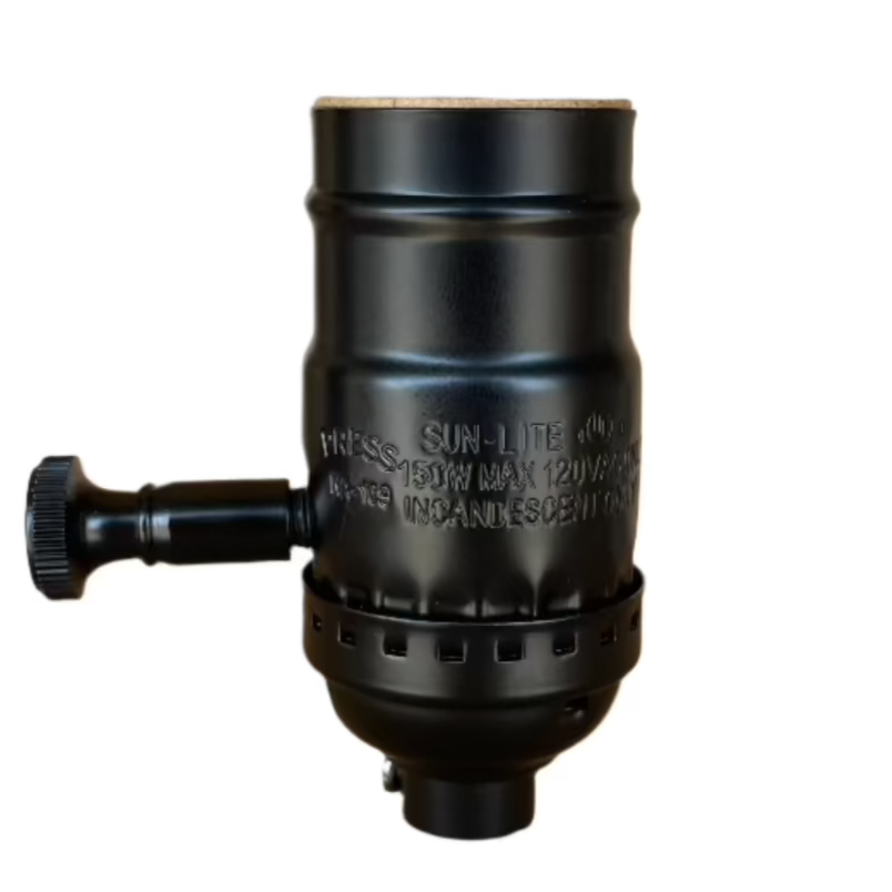 Black Full Range Dimmer Light Socket | E26 Base – Nostalgicbulbs.com