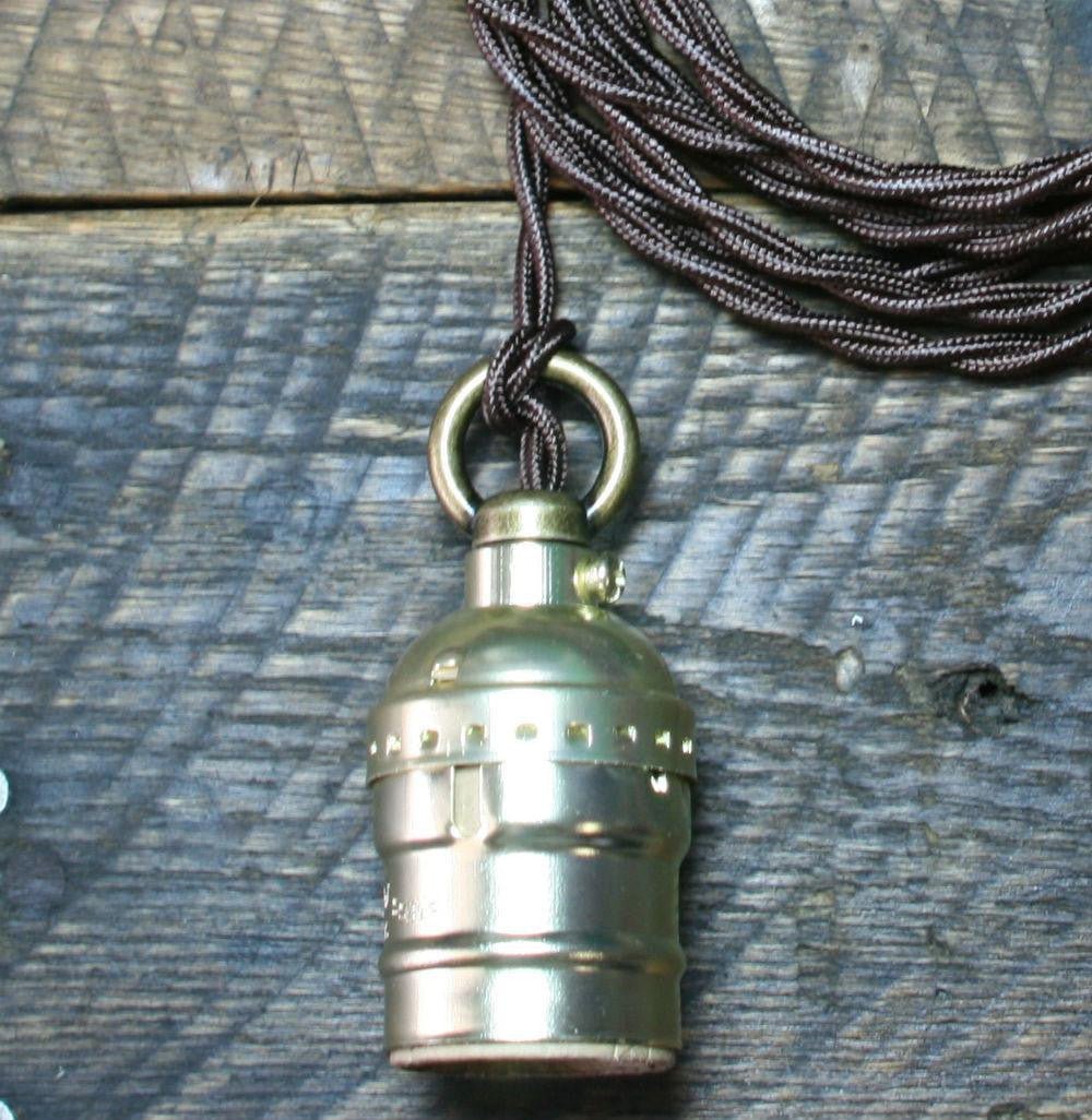Antique Brass Loop Strain Relief | For 1/8 ISP Lamp Socket ...