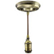 Antique Brass Bare UNO Socket Pendant Lamp | Edison Bulbs ...