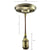 Antique Brass Bare UNO Socket Pendant Lamp | Edison Bulbs ...