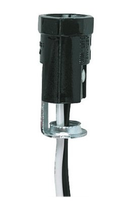 Candelabra Base Pigtail Light Socket (E12) with Leads - Nostalgicbulbs.com