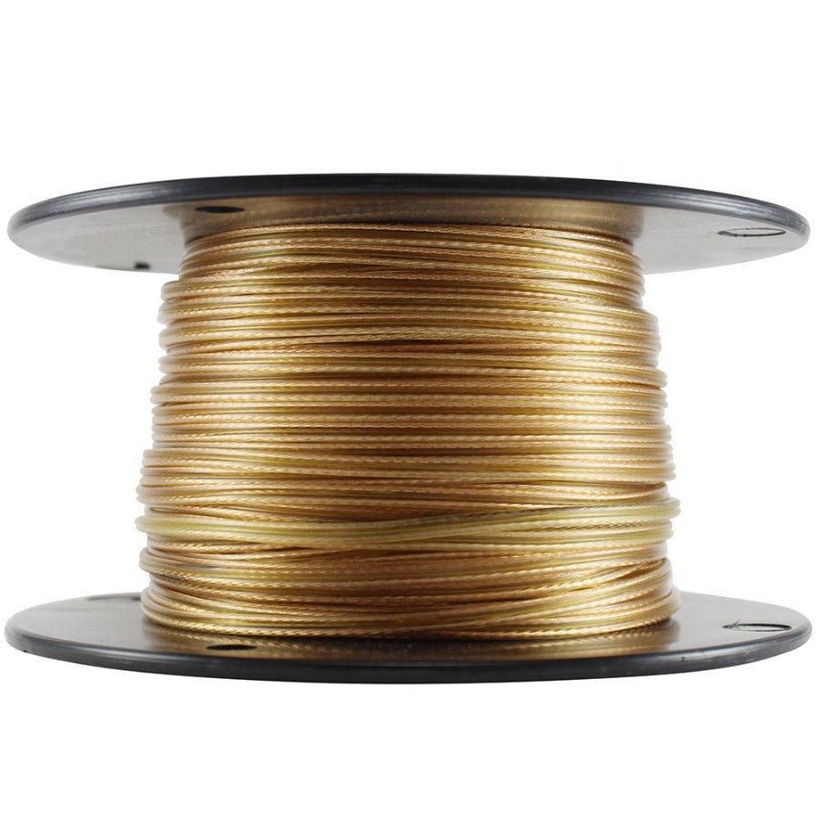 Clear Gold Parallel Lamp Wire 22/2 – Nostalgicbulbs.com