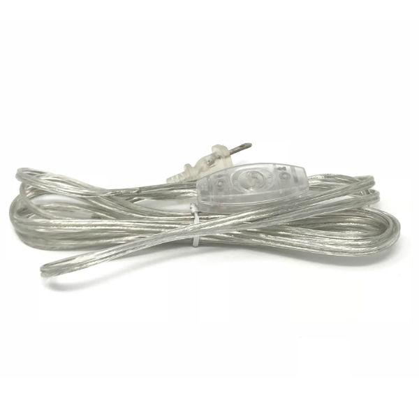 Clear Lamp Cord with Switch | SPT-1 - Nostalgicbulbs.com