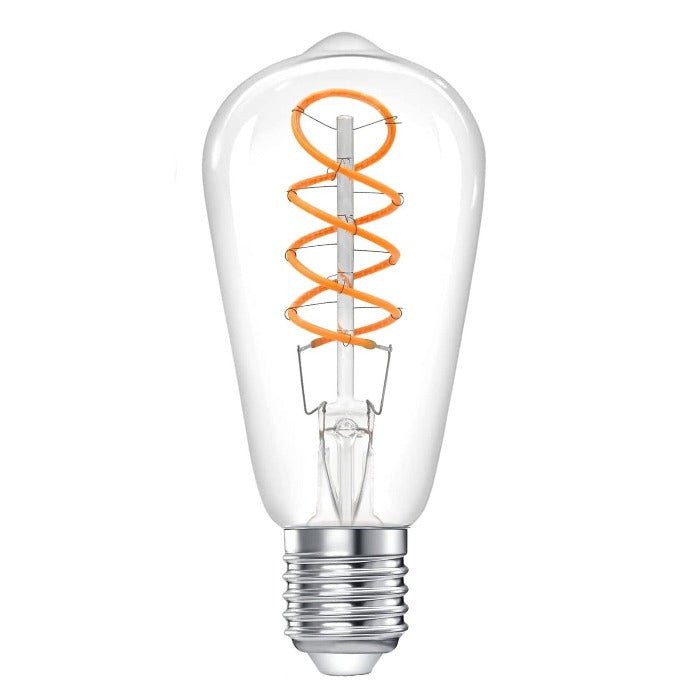 Vintage LED Bulbs | Curved Filament ST21 Edison Bulb - Nostalgicbulbs.com