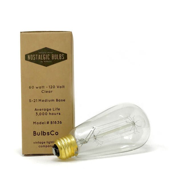 Edison 60-watt Vintage Antique Light Bulb: Nostalgicbulbs ...