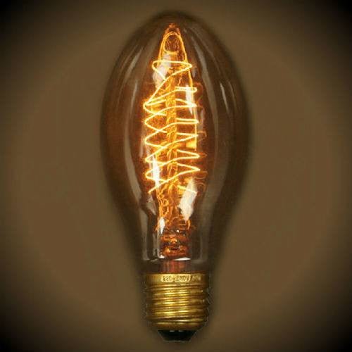 Edison Vintage 40 Watt Bullet Light Bulb | Spiral Filament ...