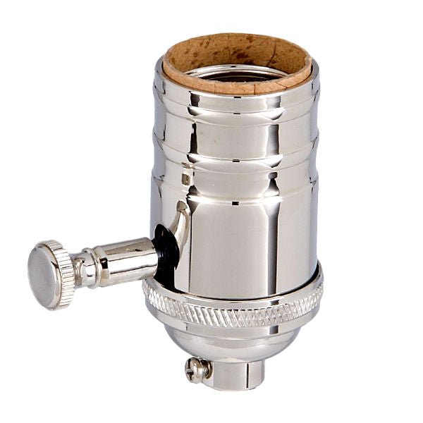 Full Range Dimmer Light Socket in Polished Nickel Finish ...