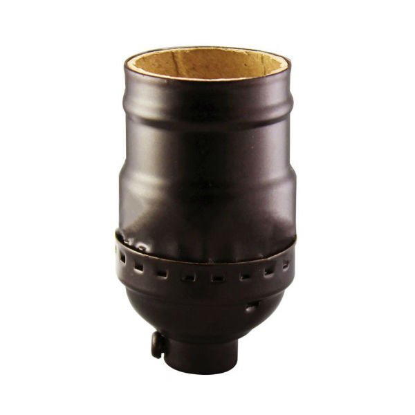 Keyless Bronze Finish Lamp Socket | Solid Brass – Nostalgicbulbs.com