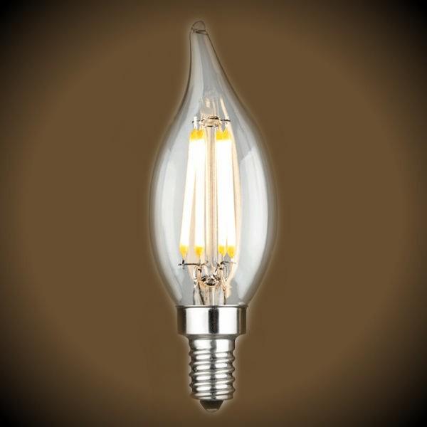 LED Vintage Candelabra Filament Bulbs | LED Chandelier Bulbs ...