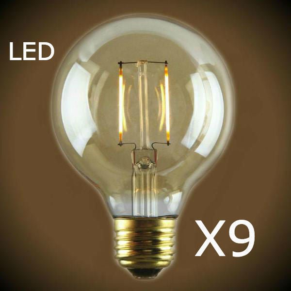 LED Filament Vintage Globe Bulb | Edison LED – Nostalgicbulbs.com