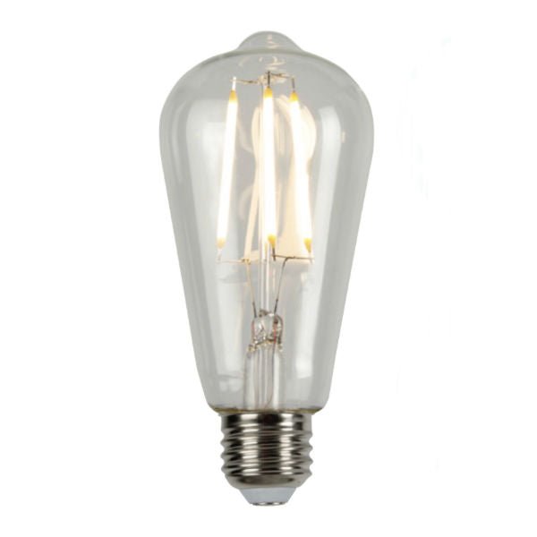 LED Edison ST19 Clear Glass Light Bulb | Dimmable | 2700K ...