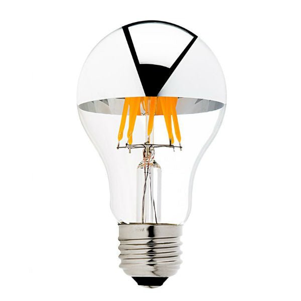Silver Bowl LED Bulb | A19 | 2700K | 40 Watt Equal – Nostalgicbulbs.com