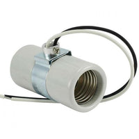 Medium (E26) Base Twin Porcelain Socket | Single Outlet Bushing ...