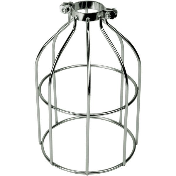 Nickel Open Style Bulb Guard | Metal Light Bulb Cage - Nostalgicbulbs.com