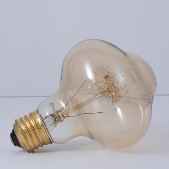 Nostalgic Lantern Light Bulb - 40 Watt, 4.5 in., Amber Glass ...