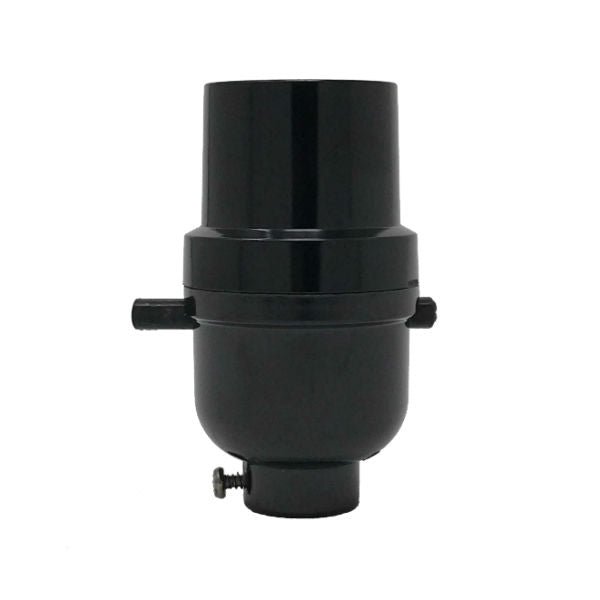 Push Through Black Phenolic Lamp Socket | (E26) Medium Base ...