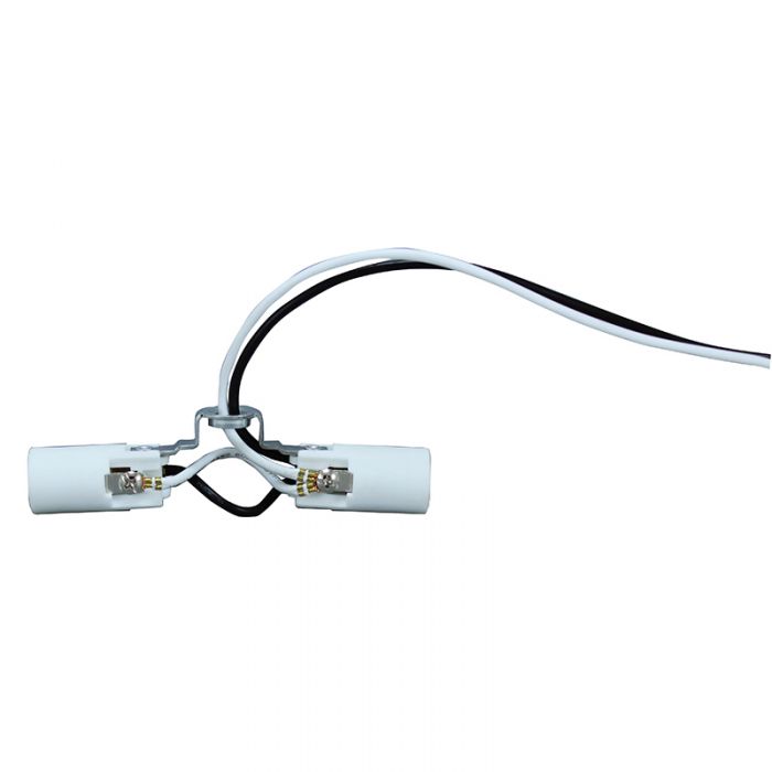 Porcelain Candelabra Base Twin Socket Cluster – Nostalgicbulbs.com