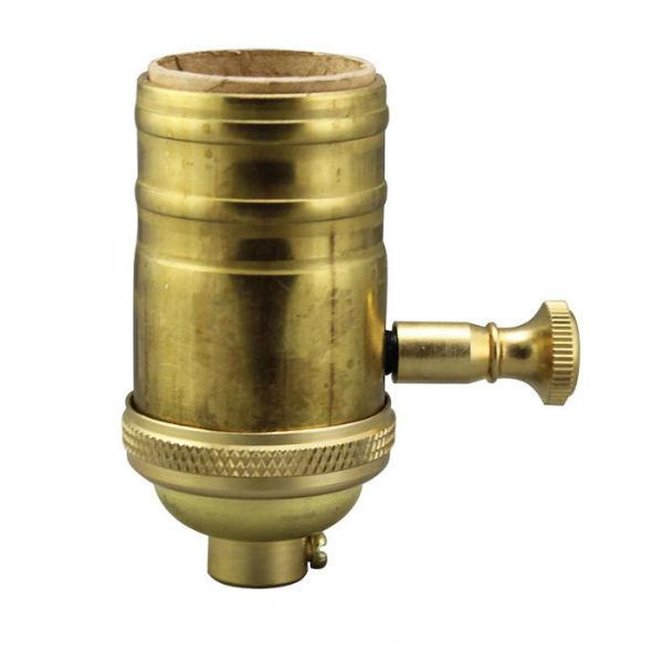Dimming Solid Brass Light Socket | Full Range | E26 – Nostalgicbulbs.com