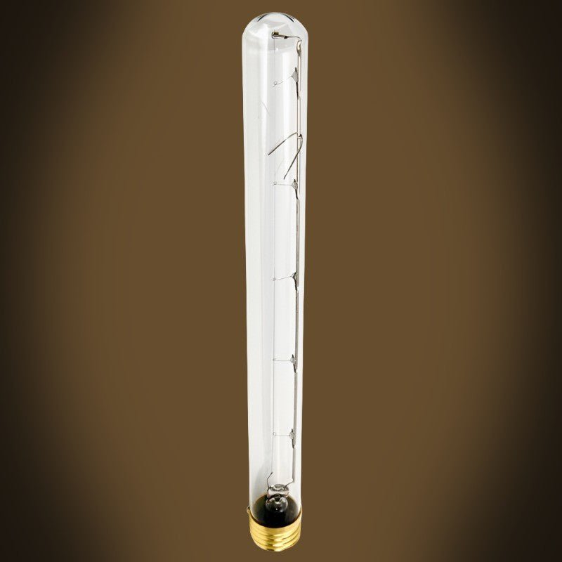 Tubular Clear Light Bulb - 40 Watt, 11.25" , Warm Amber Glow ...