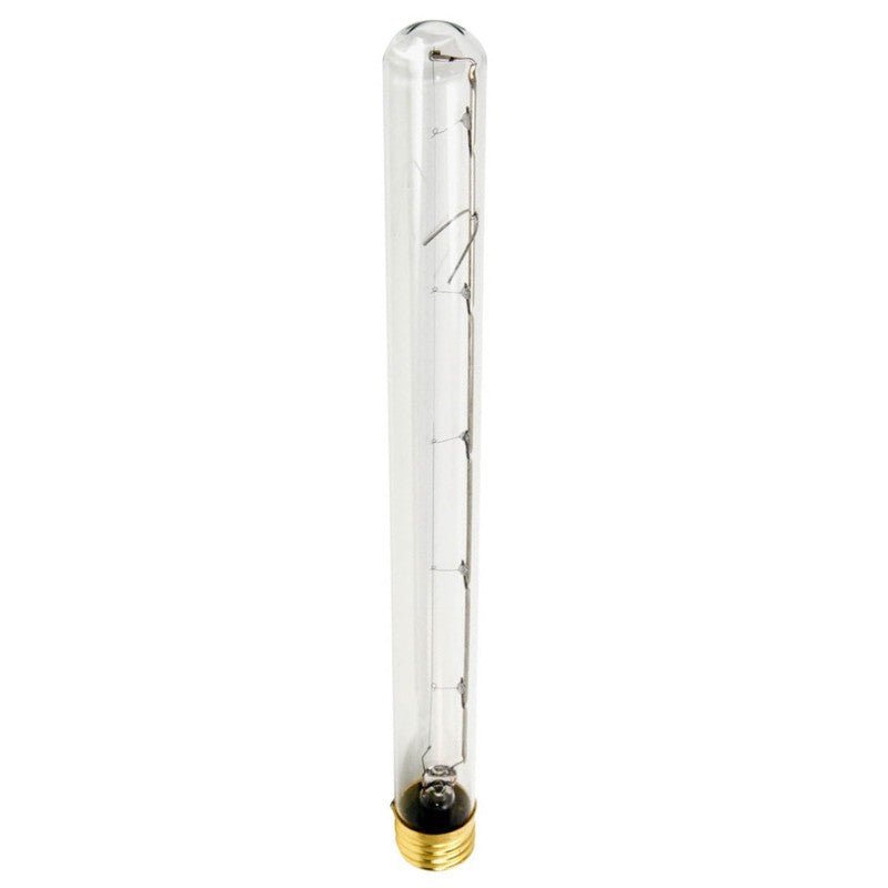 Tubular Clear Light Bulb - 40 Watt, 11.25" , Warm Amber Glow ...