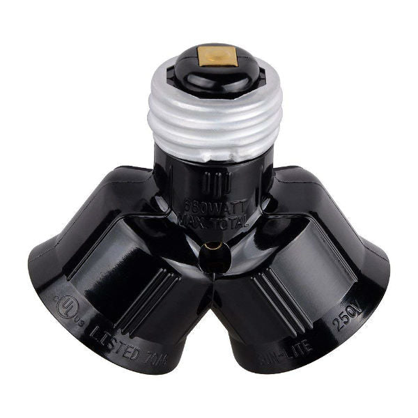 Twin-Socket Lamp Holder Adapter - Nostalgicbulbs.com