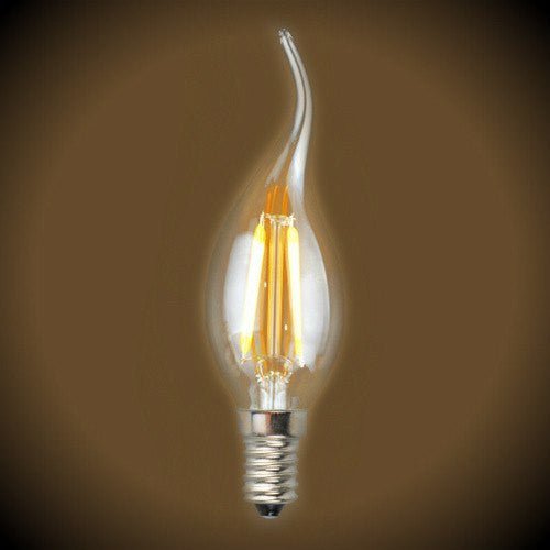 LED Filament C35 Flame Tip Light Bulb | E12 Candelabra Base | 2200K ...