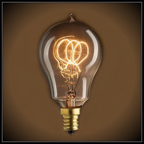 Mini Quad Loop Nostalgic Light Bulb 25 Watts - Candelabra base ...