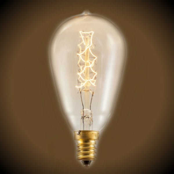 Mini Spiral Nostalgic Light Bulb 25 Watts | Candelabra (E12) Base ...