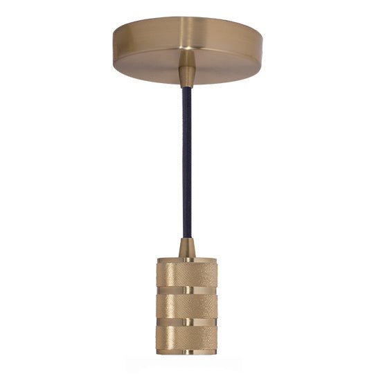Warm Gold 1-Light Pendant Lamp for Vintage Light Bulbs - Nostalgicbulbs.com