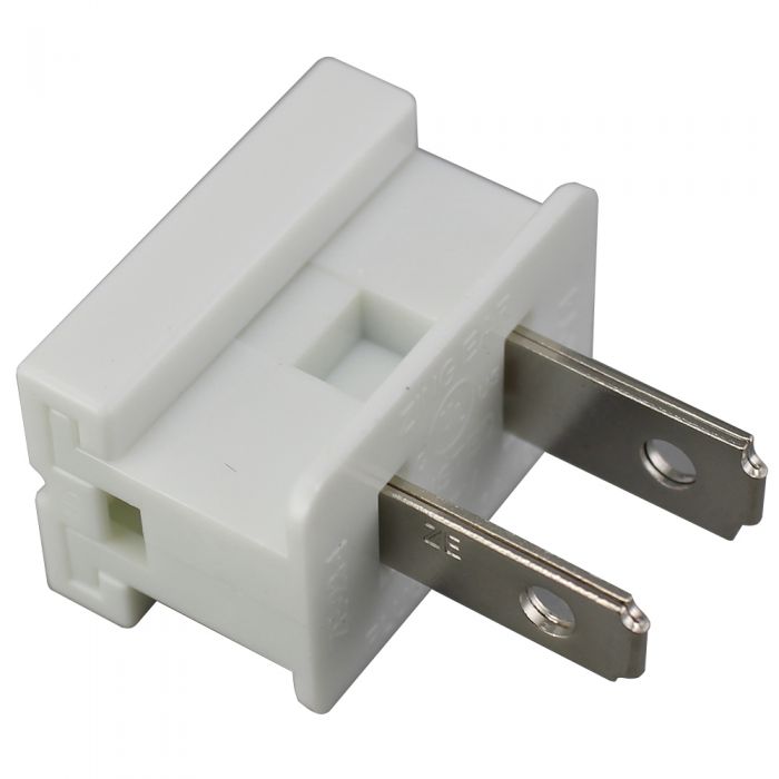 White SPT-2 Gilbert Male Slide Wire Plug-Polarized – Nostalgicbulbs.com
